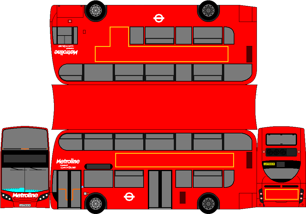 A New Generation Of Paper Buses - Enviro 400 - (1103x693) Png Clipart ...