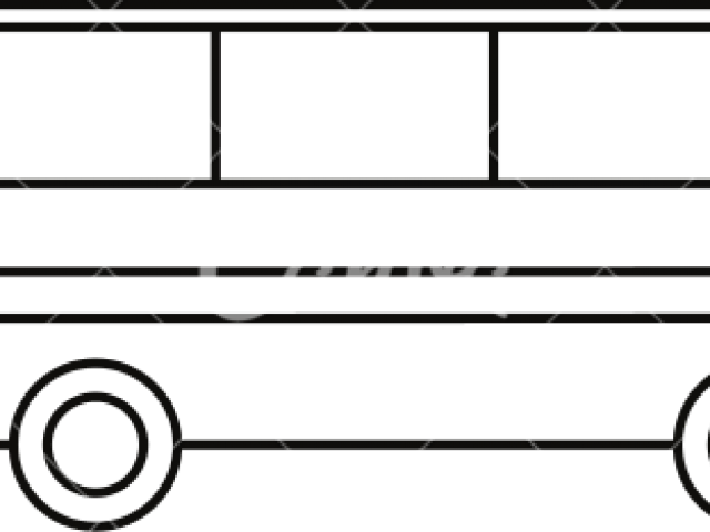Bus Outline - Bus - (640x480) Png Clipart Download
