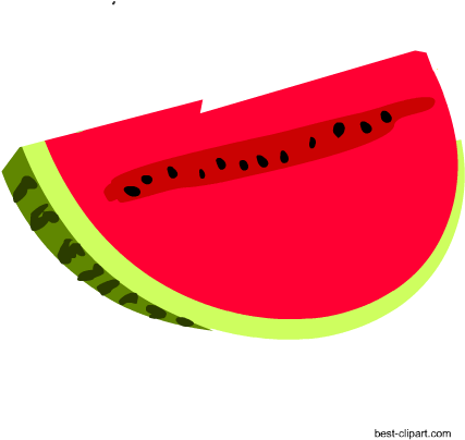 Free Watermelon Clip Art - Watermelon - (450x450) Png Clipart Download