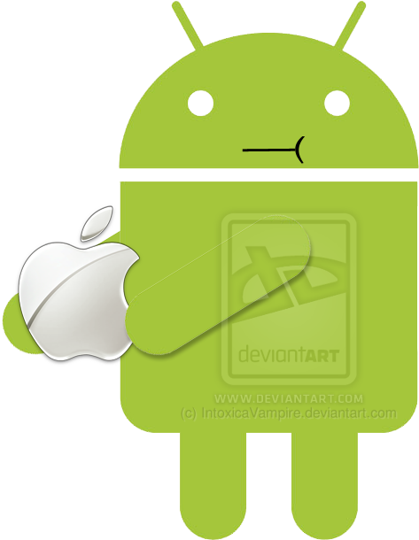 Android Eating Apple By Intoxicavampire - Computer Science Engineering ...