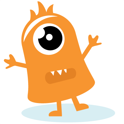 Little Monster Svg File Clipart - Cute Monster No Background - (432x432 ...