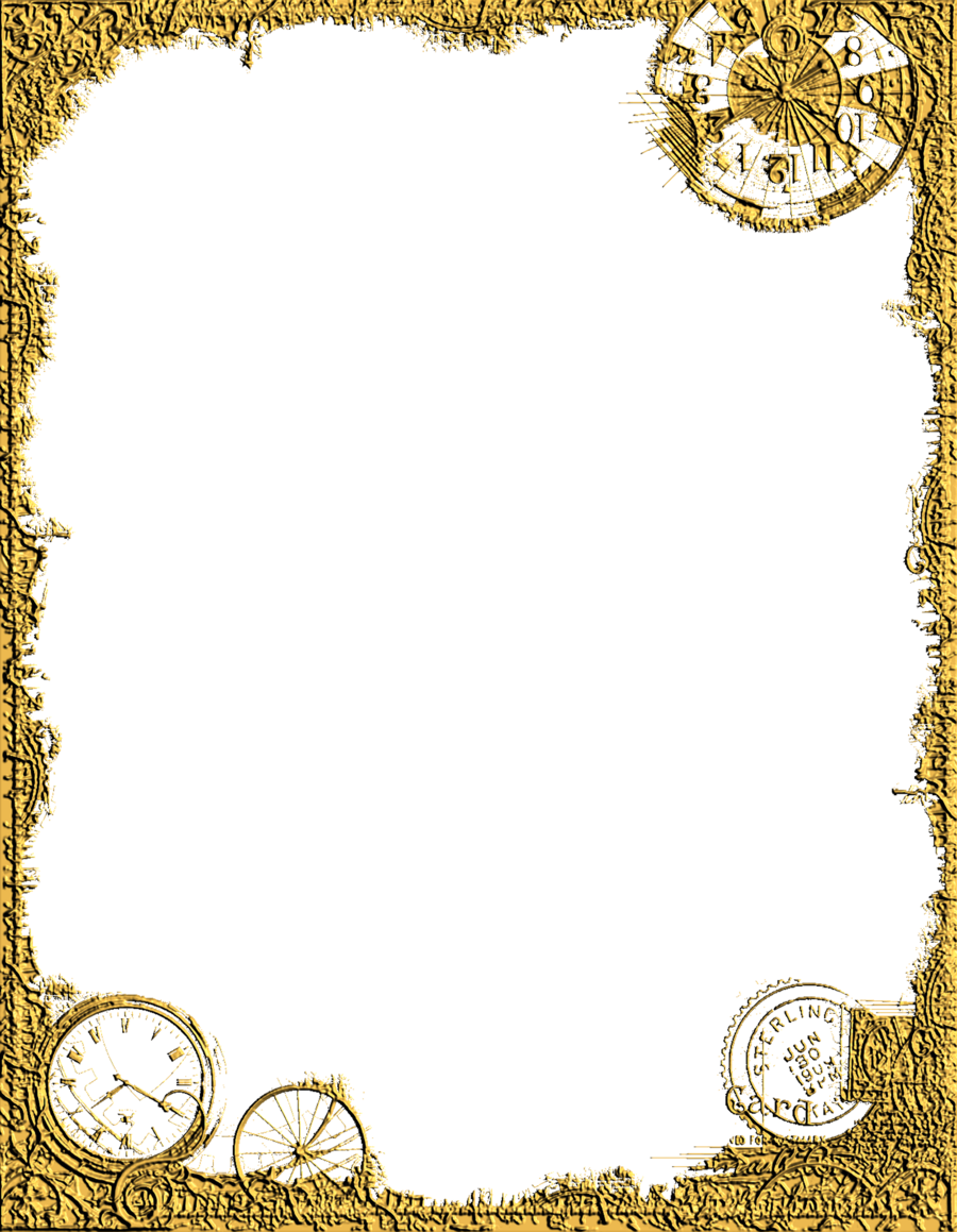 Gold Flower Border Design Png - Clip Art Gold Frame - (900x1159) Png ...