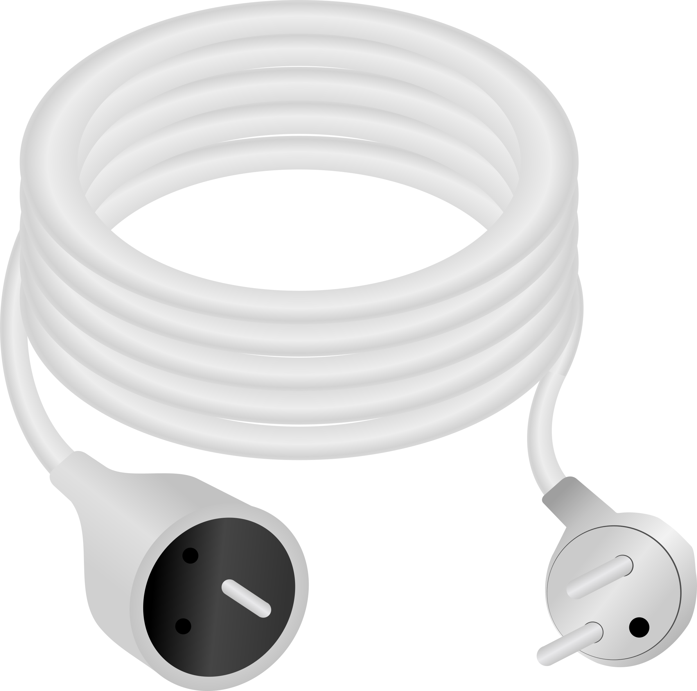 Big Image - Extension Cord - (2400x2378) Png Clipart Download