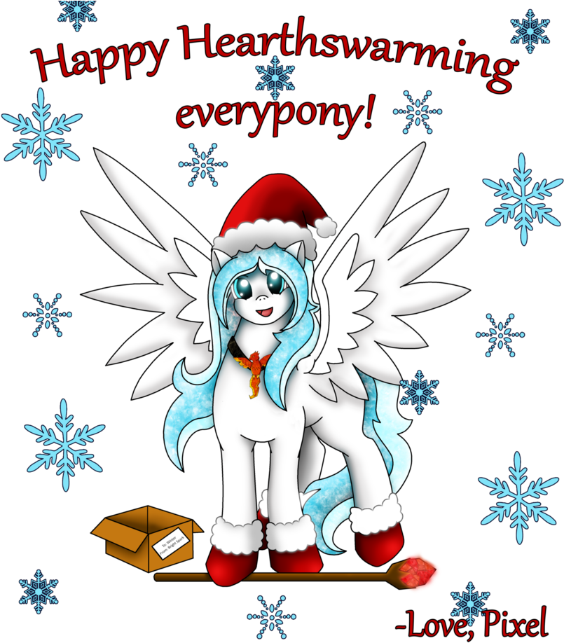 Happy Hearthswarming By Pixel-spark - Art - (851x938) Png Clipart Download