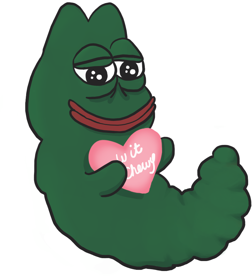 Foetus Pepe By Chewy-illustration - Cartoon - (1000x1000) Png Clipart ...