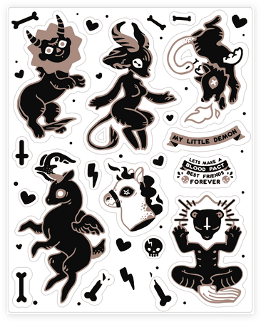 My Little Demon - Demons Stickers - (484x484) Png Clipart Download