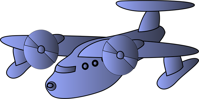 Plane - Animated Grey Plane With Clear Background - (680x340) Png ...
