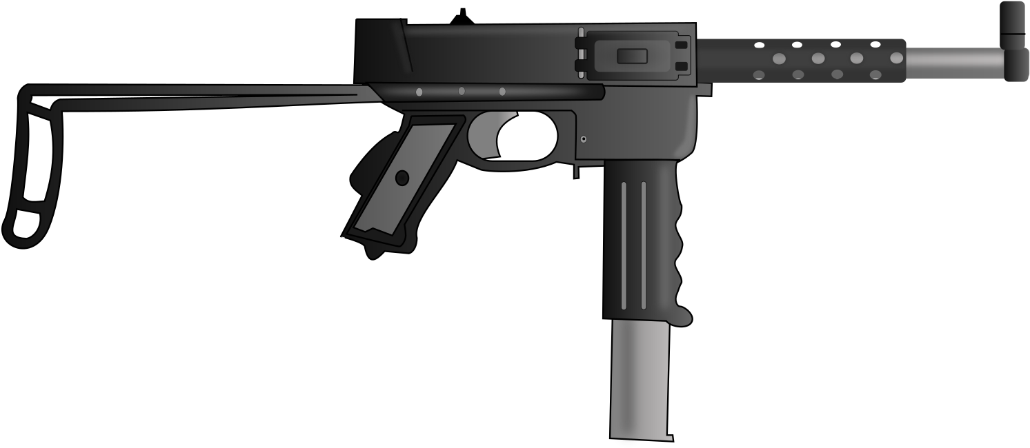 Big Image - French Mat-49 Submachine Gun. Poster - (2400x1139) Png ...