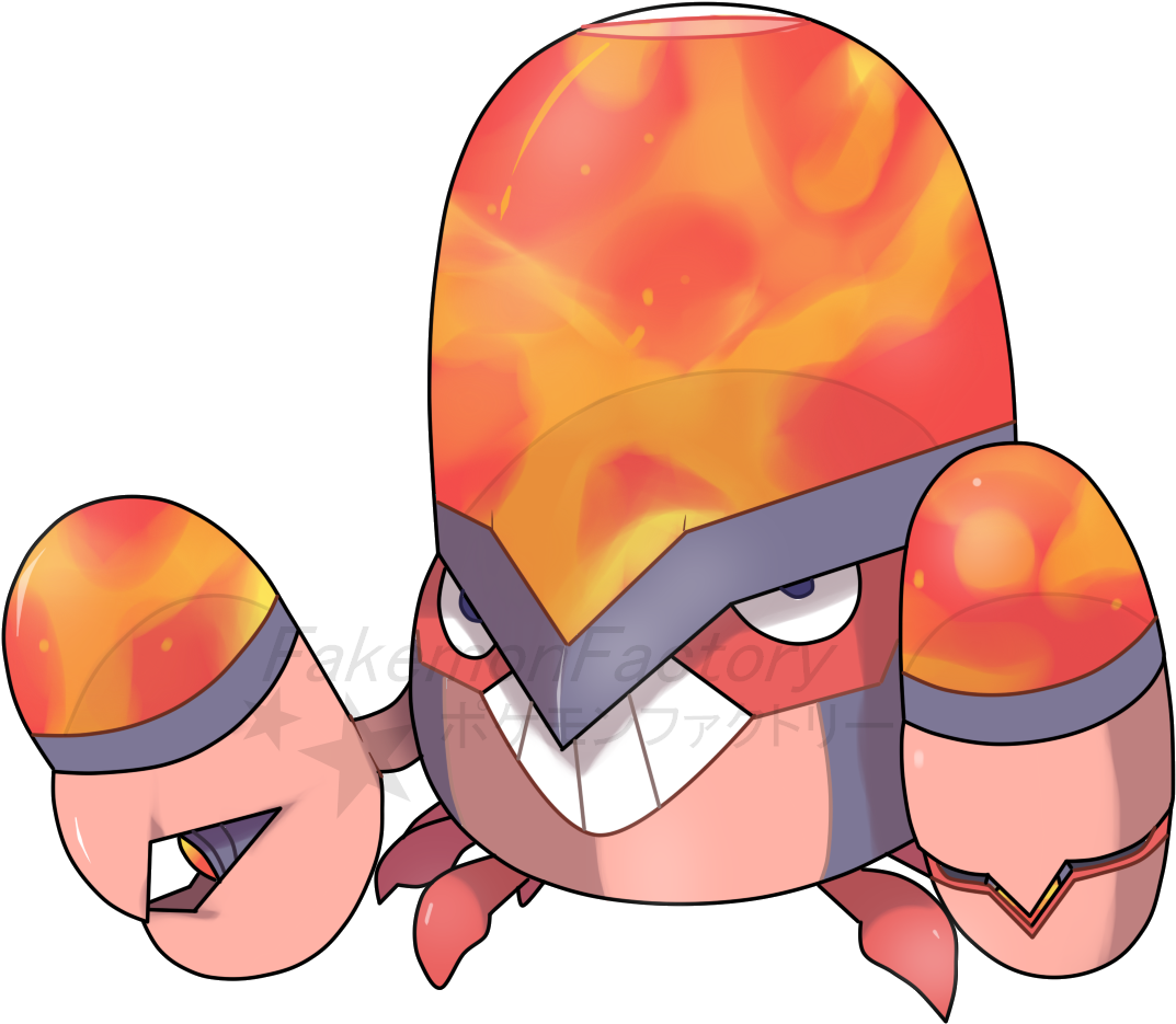 Lava Blaster Pokemon By Harikenn - Fakemon Lava - (1309x1105) Png ...