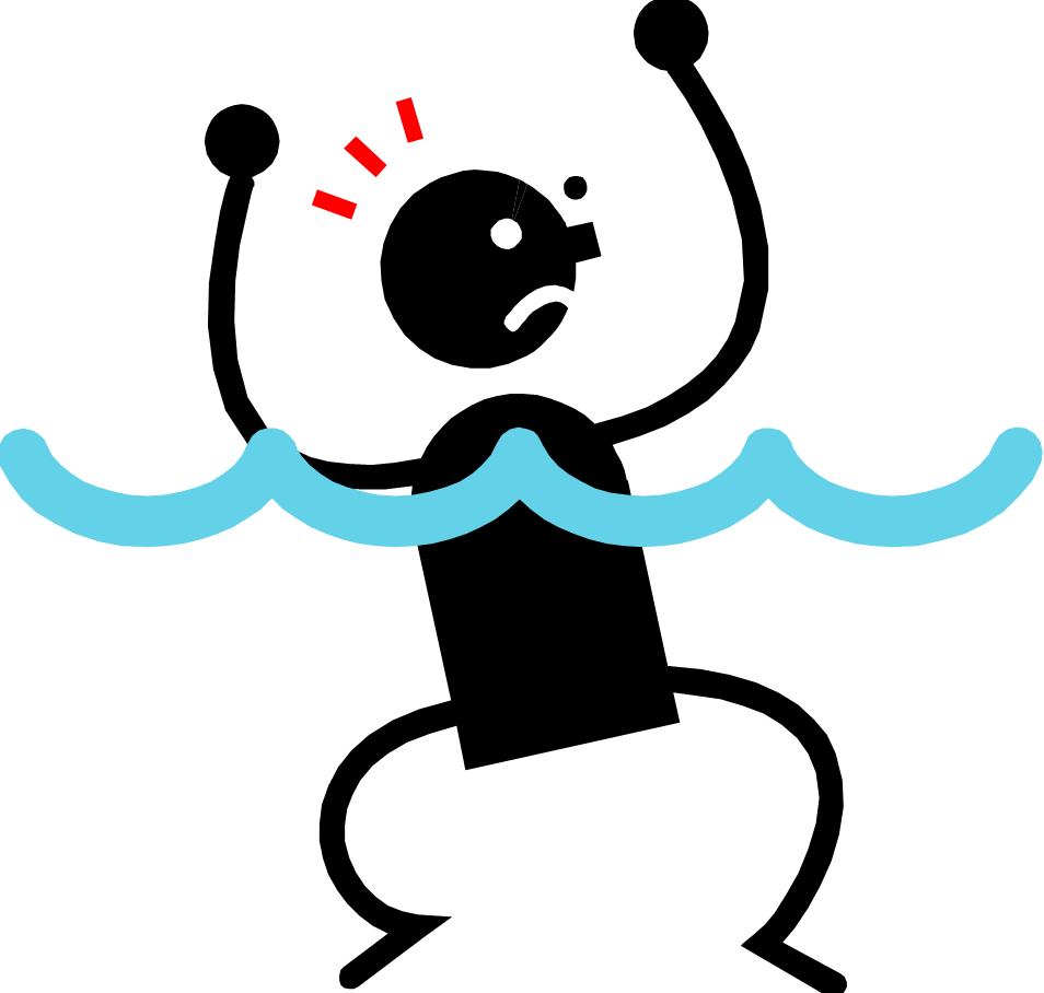 Outsourcing For Enhanced Productivity - Stick Man Drowning Png ...