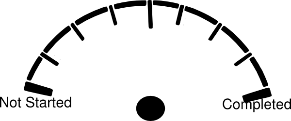 Meter Without Indicator Clip Art - Low Fuel Cartoon - (600x251) Png ...