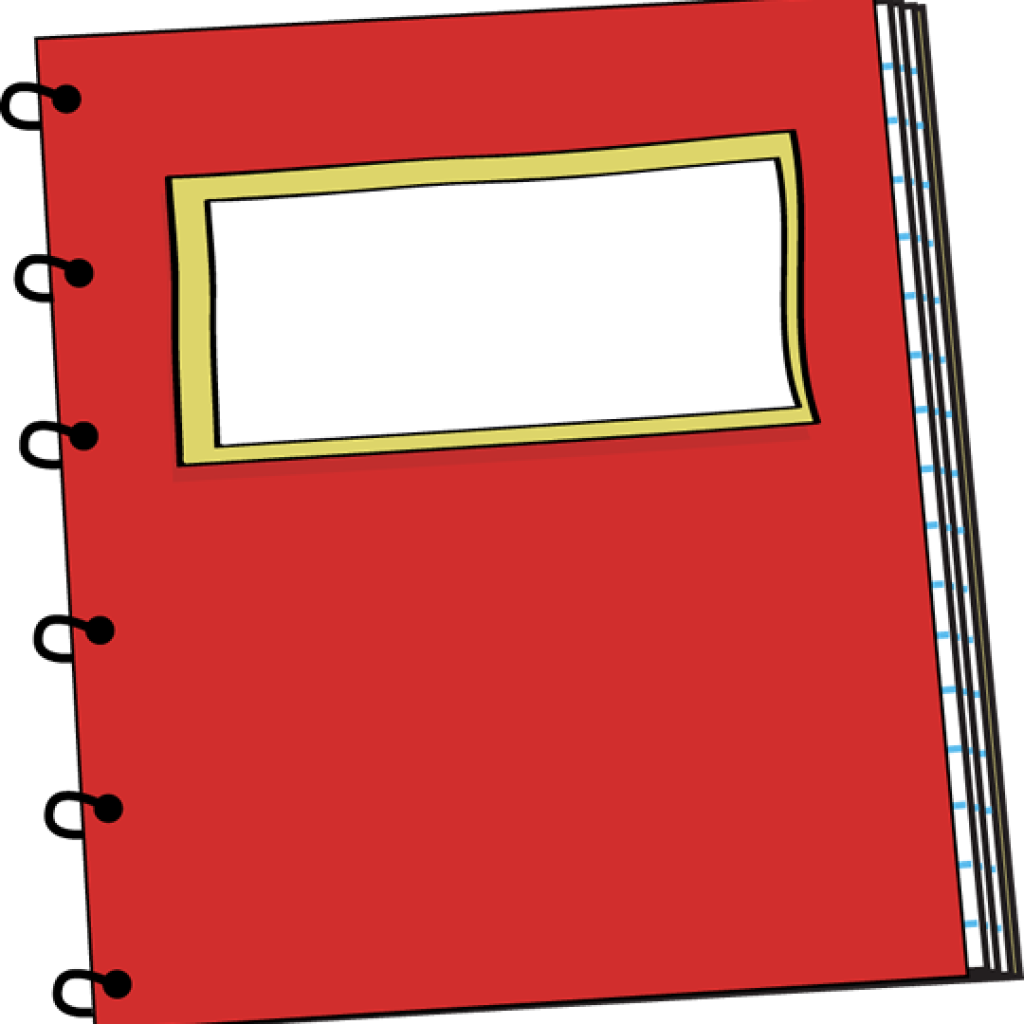 Notebook Clipart Red Spiral Notebook Clip Art Clipart - School Supplies ...