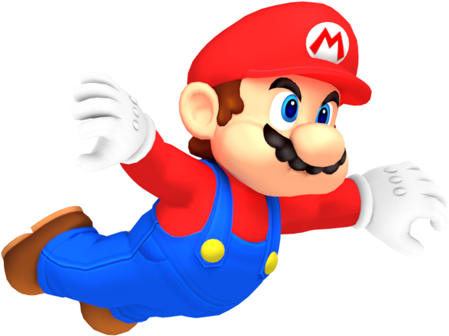 Super Mario 64 Swim Artwork Render Recreation By Nintega-dario - Super ...