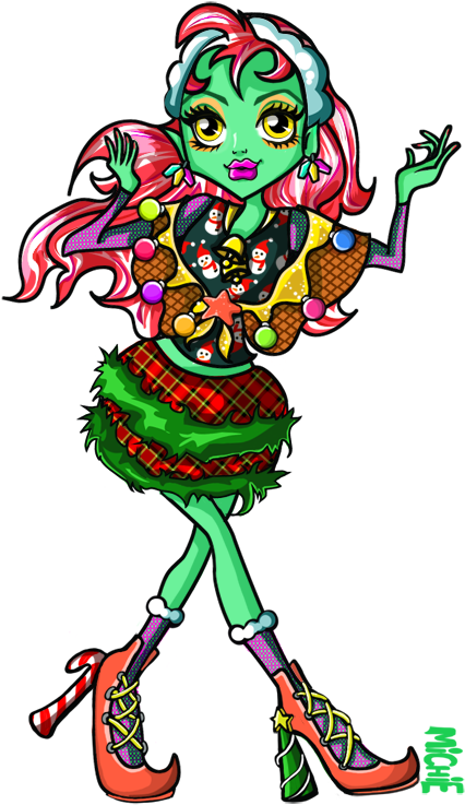 This Is The Grinch Daughter And She Loves X-mas Her - Illustration ...