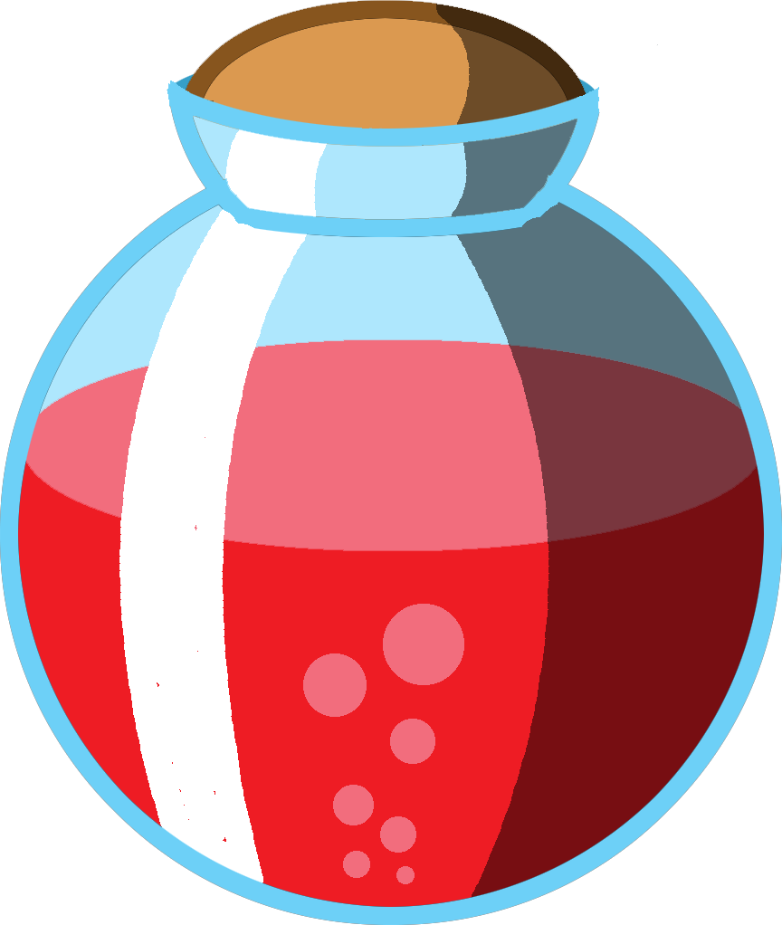 Health Potion Png - (864x1022) Png Clipart Download
