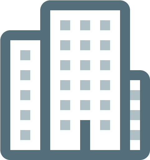 Commercial Center Design - Flat Building Icon Png - (512x512) Png ...