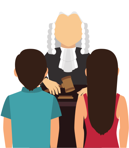 Judge And Two People - Judge - (550x550) Png Clipart Download