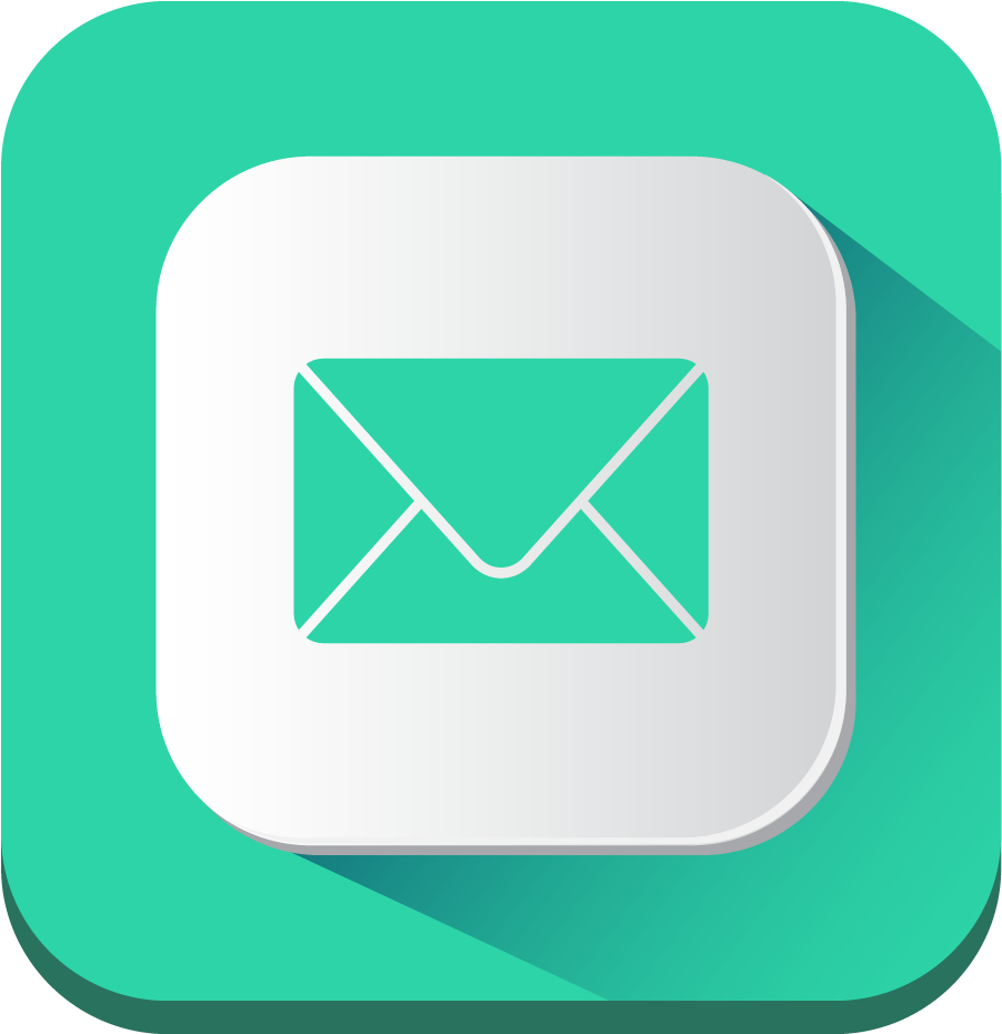Mail Icon - Email Icon Teal - (1024x1024) Png Clipart Download