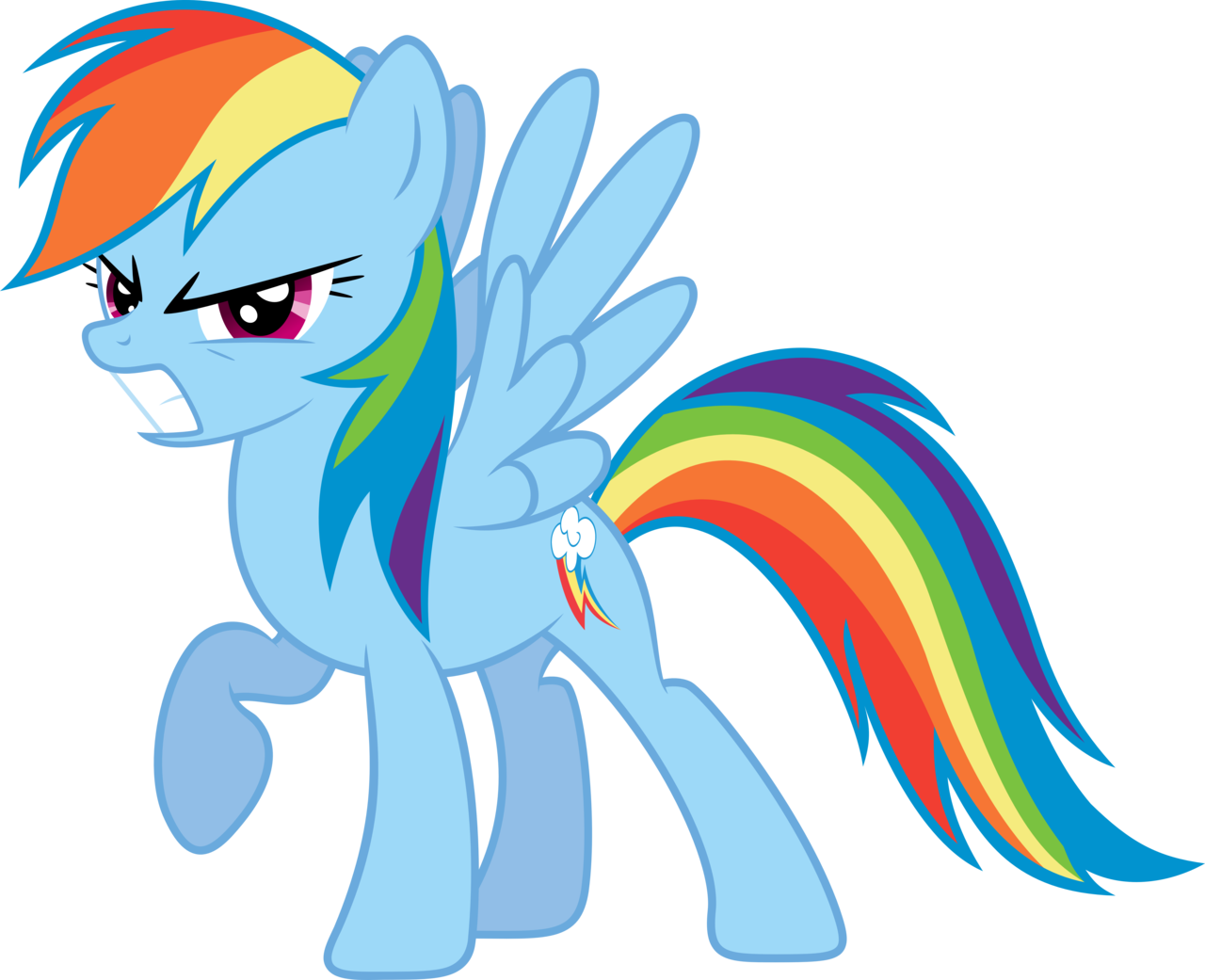 Rainbow Dash My Little Pony - Mlp Elements Of Insanity Rainbine ...