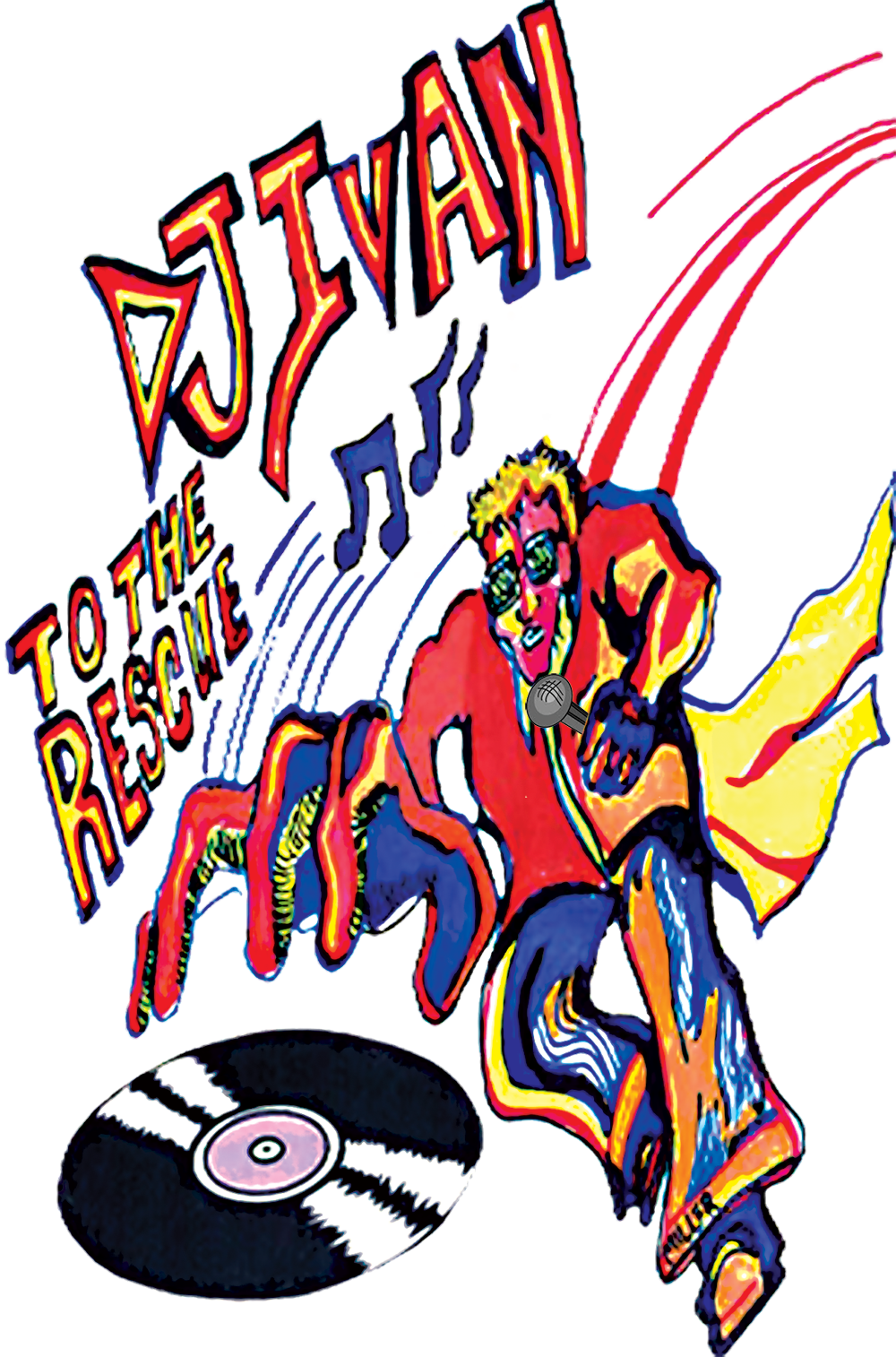 Dj Ivan Painting - Disc Jockey - (1000x1514) Png Clipart Download