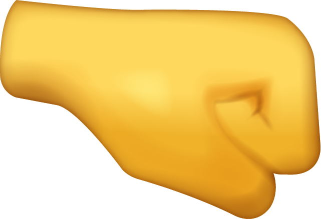 Download Right Facing Fist Iphone Emoji Icon In Jpg - Fist Bump Emoji ...