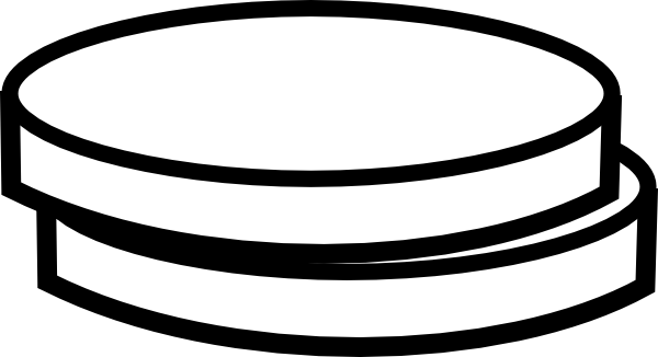 Coins - Clip - Art - Black - And - White - Coins Outline Png - (640x336 ...