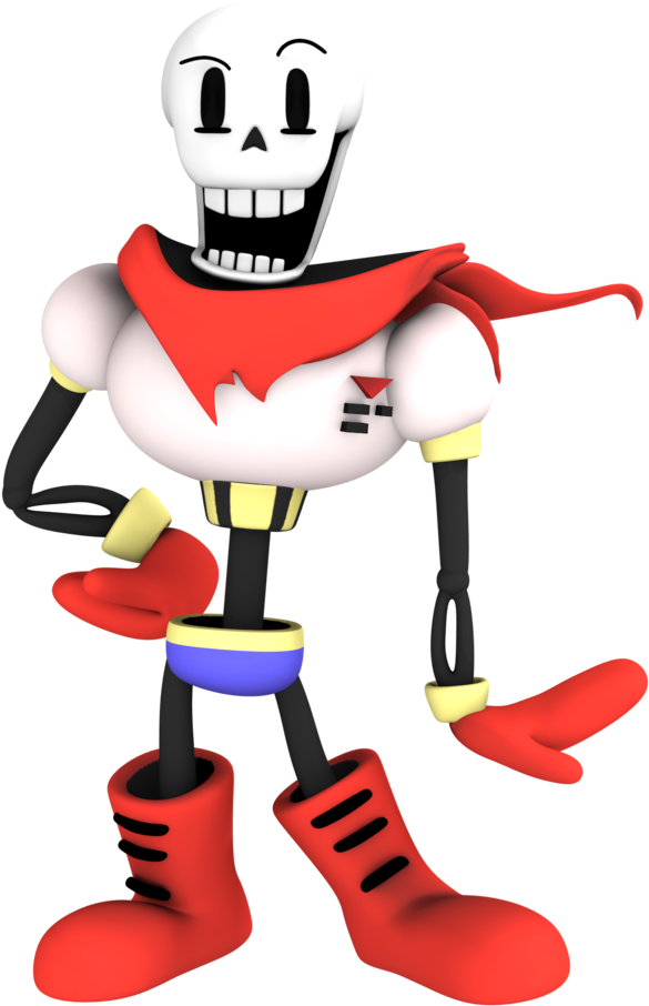 Papyrus - Sans And Papyrus Models - Full Size PNG Clipart Images Download