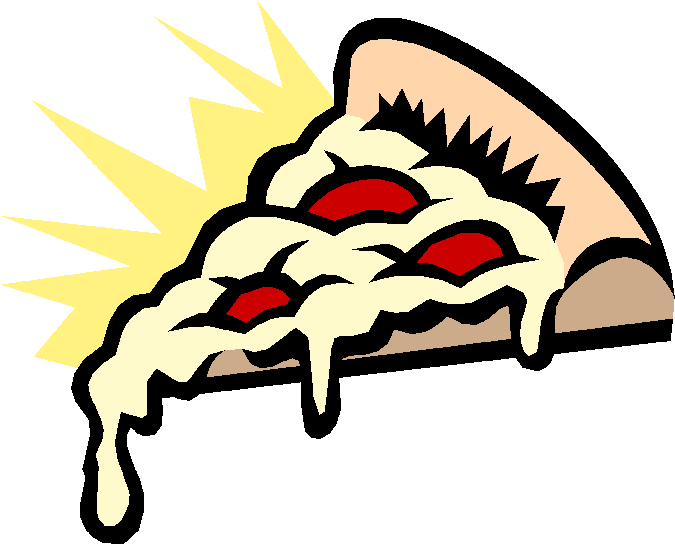 Trippy Pizza Gif - (2946x2394) Png Clipart Download