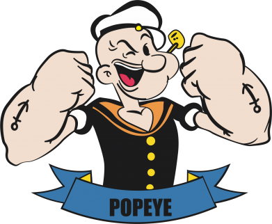 Popeye - (391x322) Png Clipart Download