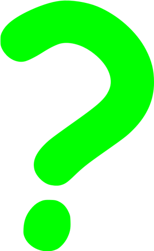 Bright Green Question Mark - Full Size PNG Clipart Images Download