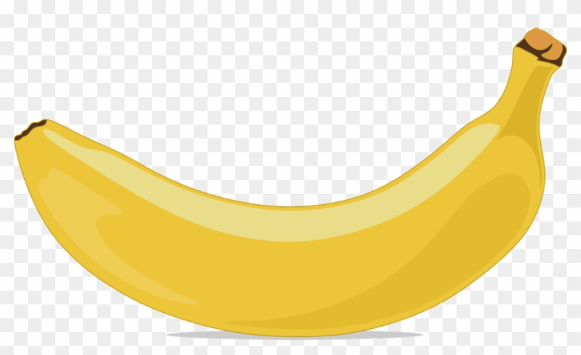 Banana Fruit Yellow Clip Art Food Healthy Sweet - Banana Vector - Full ...