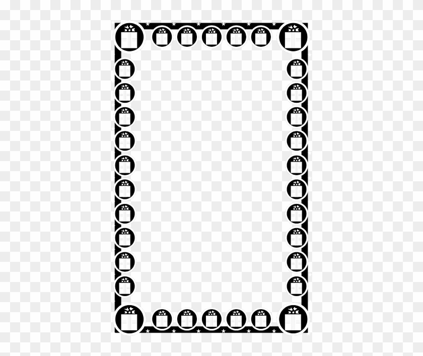 Christmas Border Clipart Black And White - Border Designs With Pencil ...