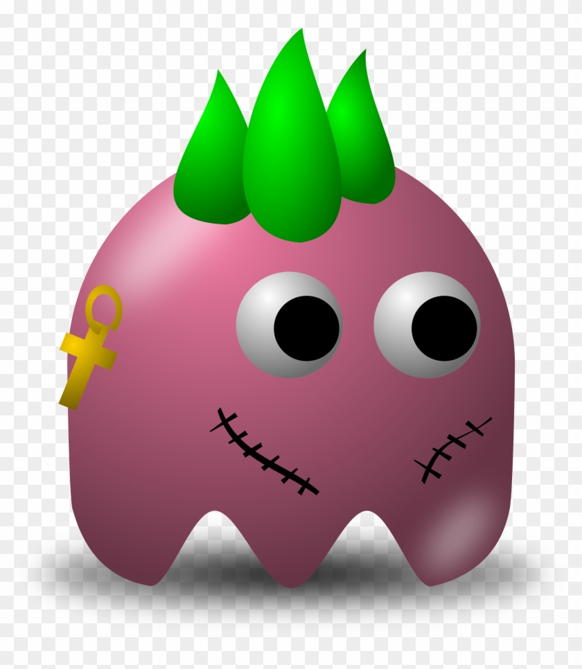 Light Pink Cross Clip Art - Pacman - Full Size PNG Clipart Images Download