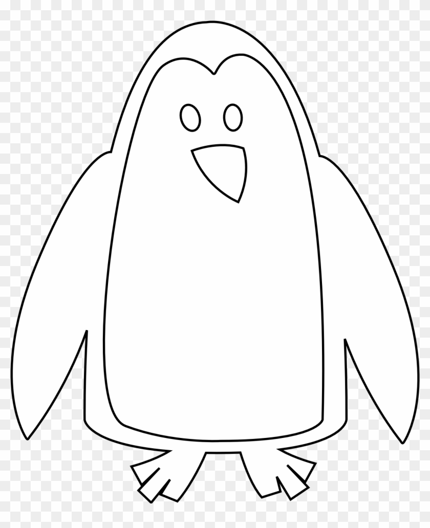 Net Clip Art Colorful Animal Penguin Black White - Net Clip Art ...