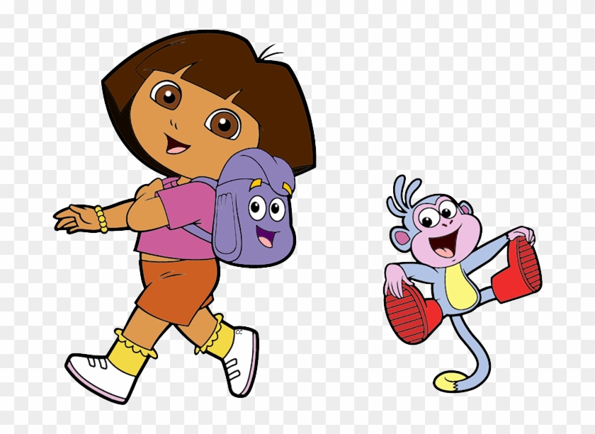Dora The Explorer And Backpack - Full Size PNG Clipart Images Download