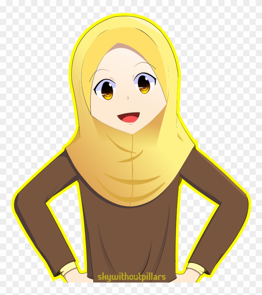 Clipart Hijab Girl In By On Deviantart - Comics - Full Size PNG Clipart ...