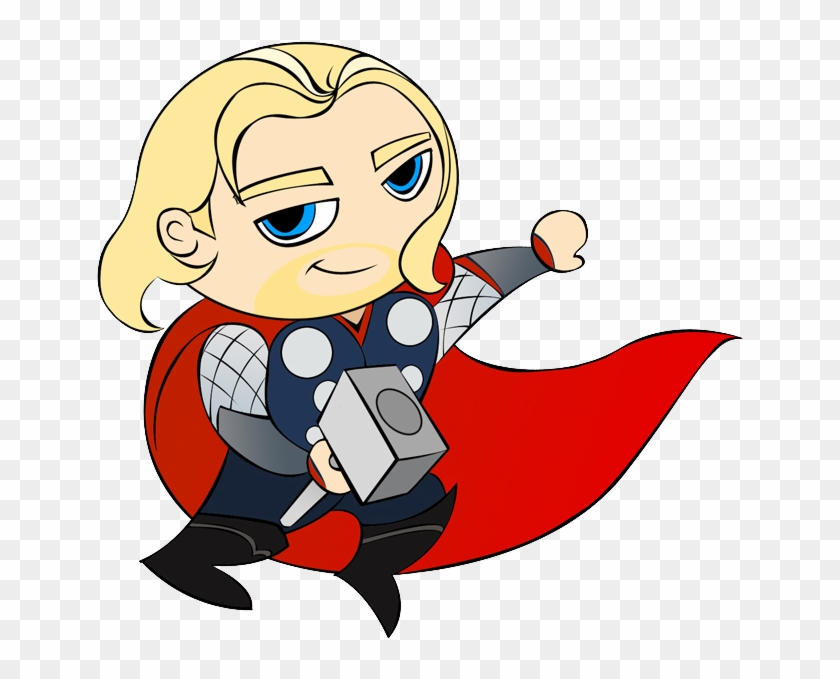 Thor Cartoon - Full Size PNG Clipart Images Download