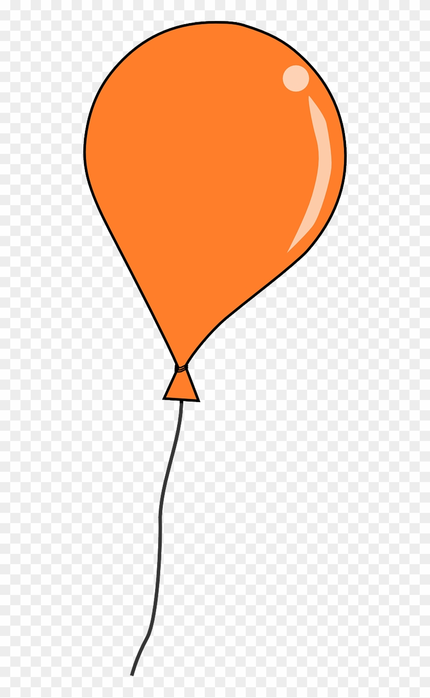 Balloon - Clipart - Orange Balloon Clipart - Full Size PNG Clipart ...