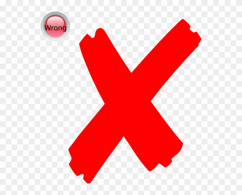 Clip Art Incorrect Cross Wrong Mark At Clker Com Vector - Free Clip Art ...
