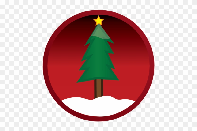 Vector Christmas Tree Button - Christmas Button Png - Full Size PNG ...