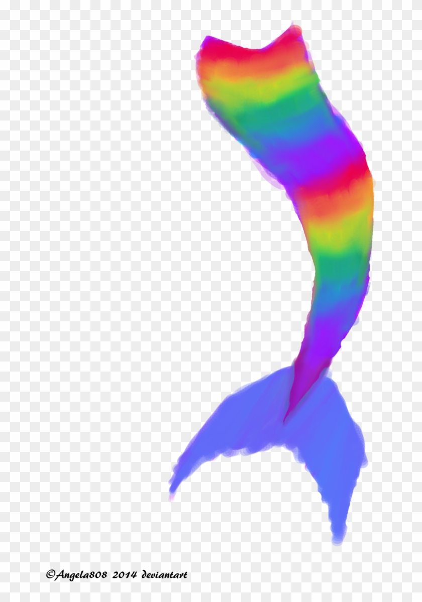 Rainbow Mermaid Tail Stock By Angela808 On Deviantart - Illustration ...