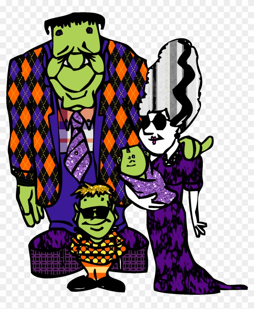 Halloween Family Clip Art - Full Size PNG Clipart Images Download