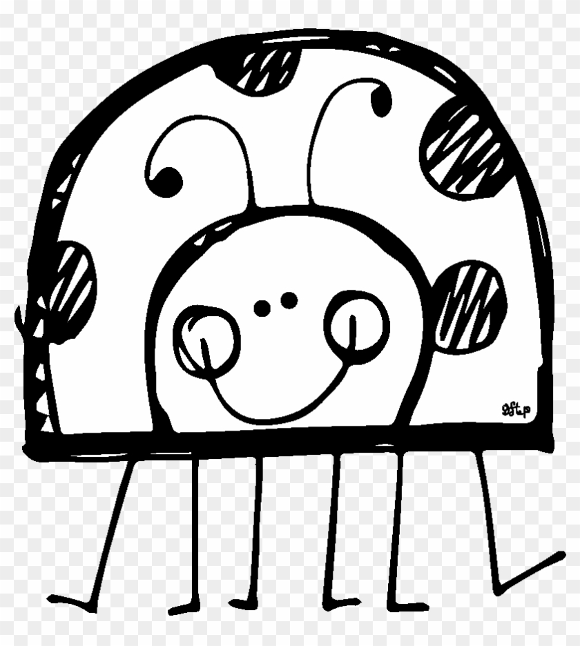 Ladybug Outline Cute Ladybug Black And White Clipart - Ladybug Black ...