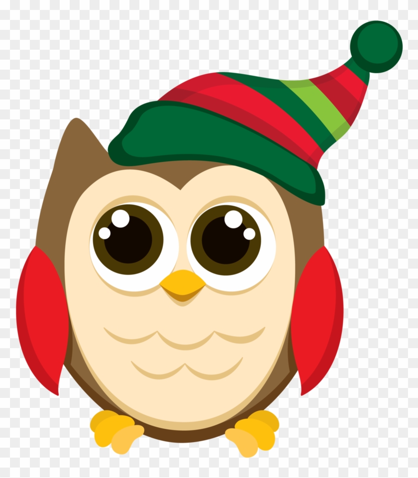 Christmas Owl Clipart Christmas Owl Clip Art Patterns - Owl Christmas ...
