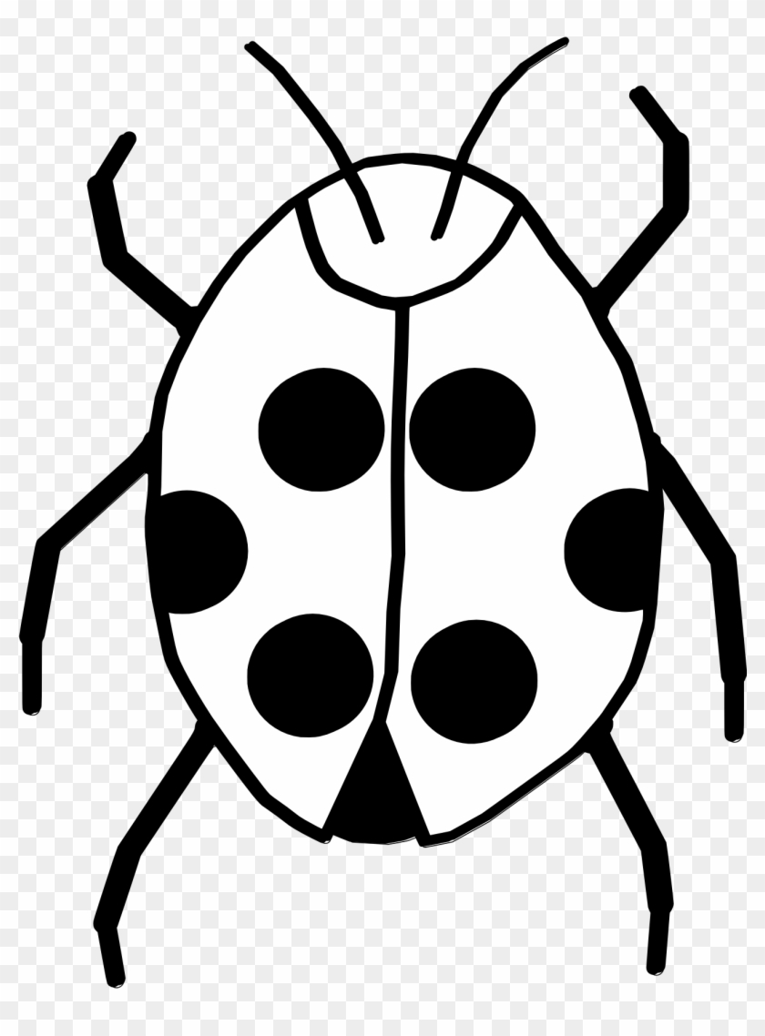 Images For Ladybug Clip Art Black And White - Clipart Of Bug Black And ...