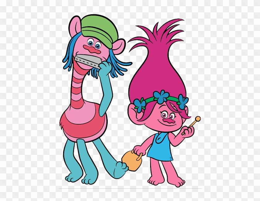 Cooper And Poppy From Trolls - Full Size PNG Clipart Images Download