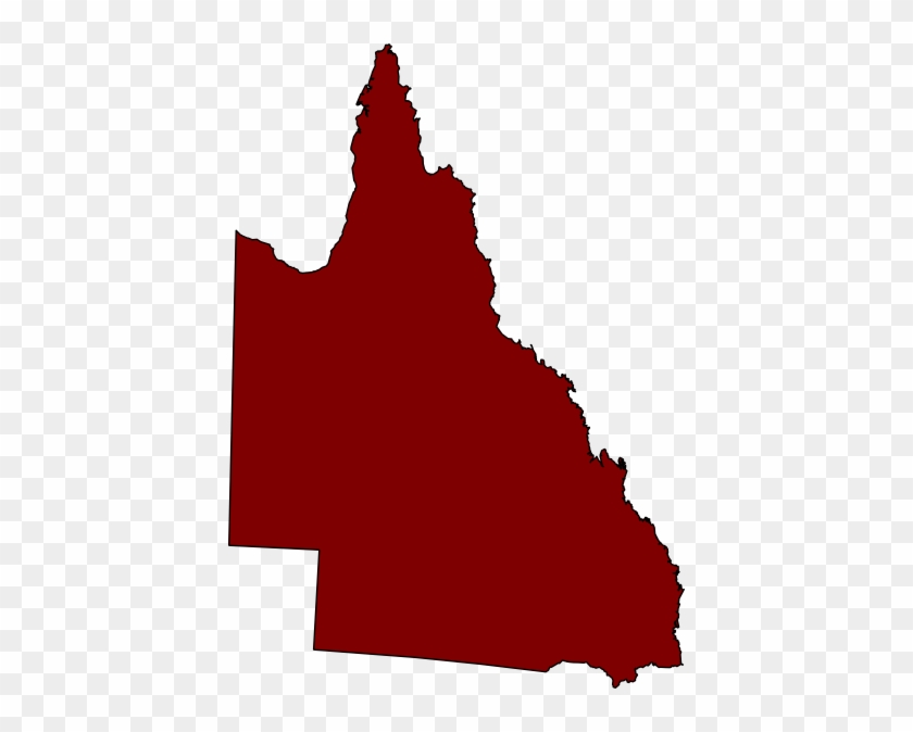 Blank Map Of Queensland - Full Size PNG Clipart Images Download