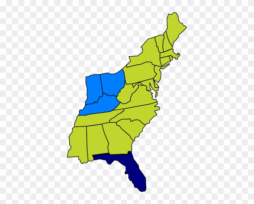 East Region Us Clip Art - East Coast Map Vector - Full Size PNG Clipart ...