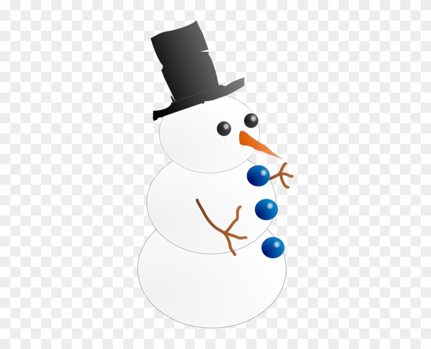 This Image Of A Snowman Wearing A Top Hat Is Pretty - Animated Clipart ...