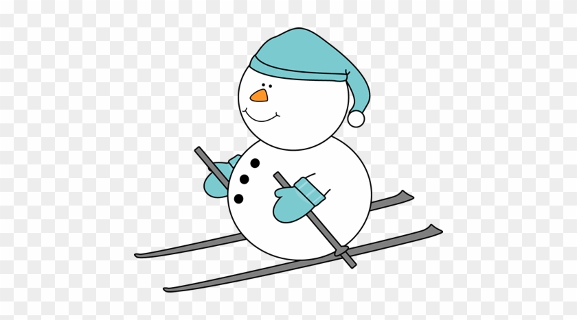 Snowman Skiing - Skiing - Full Size PNG Clipart Images Download